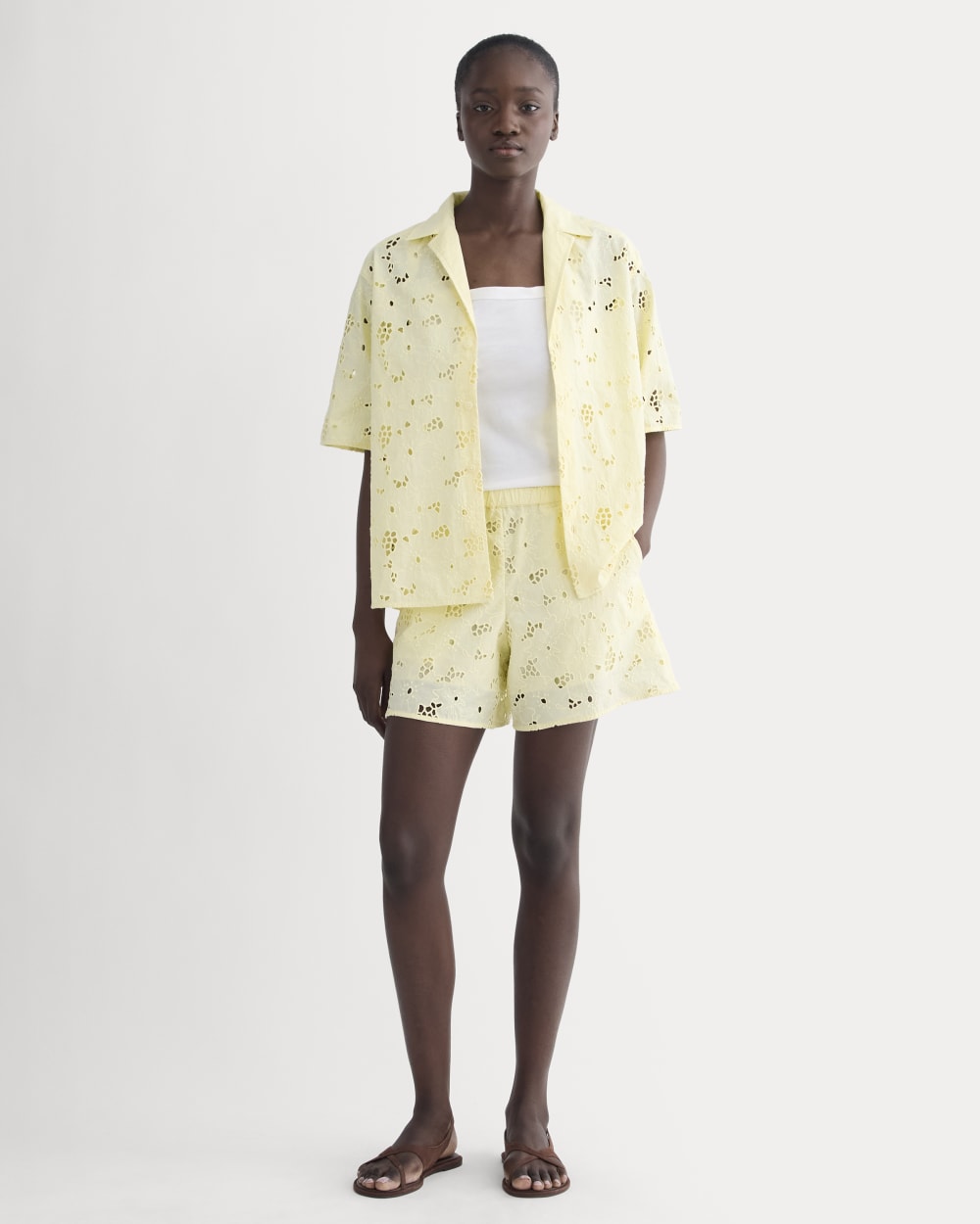 EVERLANE EVERLANE Eyelet Pull-On Shorts